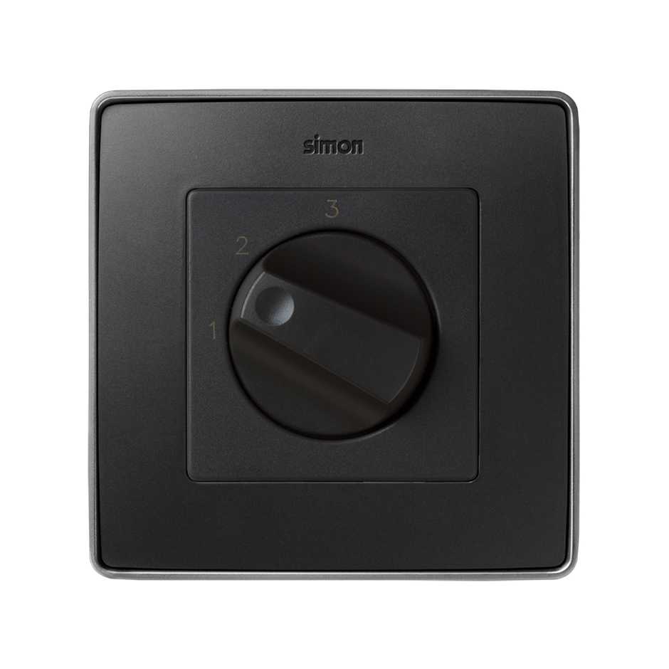 Cover for 2-way rotary switch with 3 positions and 1-2-3 symbol ...