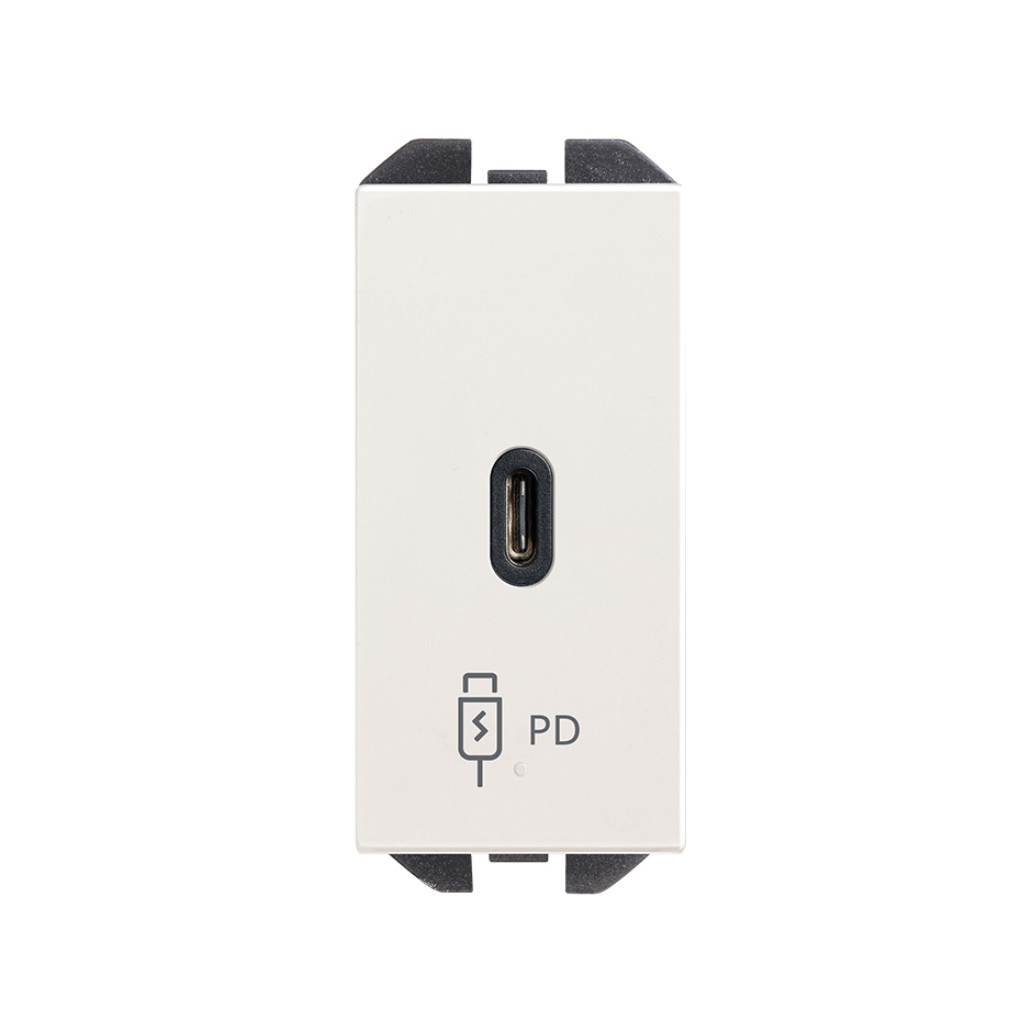 Carregador USB C 20W Power Delivery branco Simon 270 | SIMON
