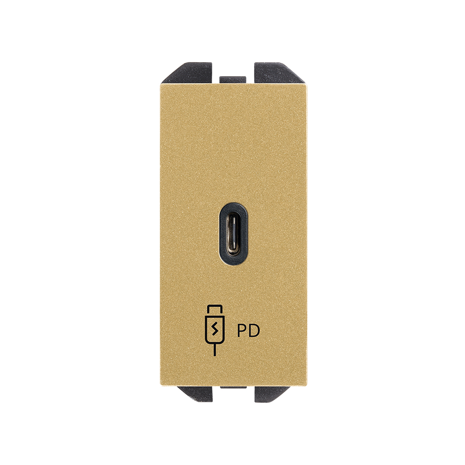 Carregador USB C 20W Power Delivery ouro Simon 270 | SIMON