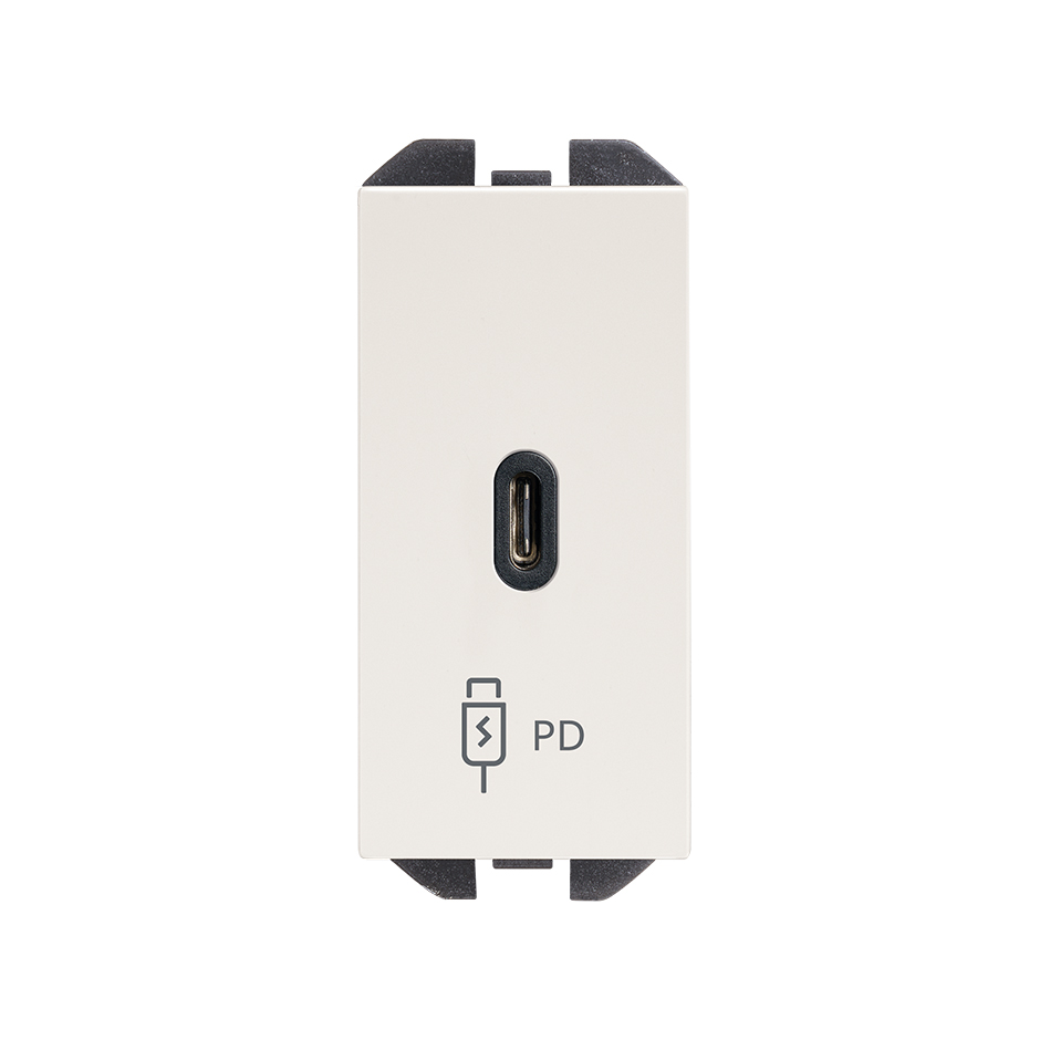 USB C charger 20W Power Delivery matt white Simon 270 | SIMON