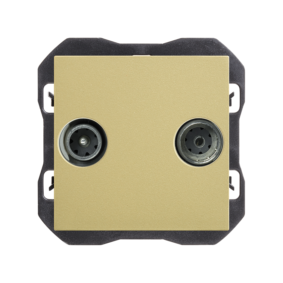 R/TV+SAT signal socket outlet single bronze Simon 270 | SIMON