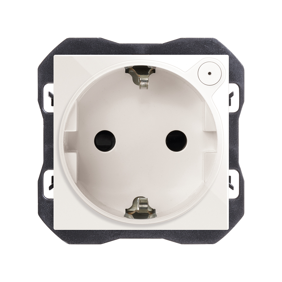 Schuko socket outlet Simon iO 16A 230 V~ with screw terminal system ...