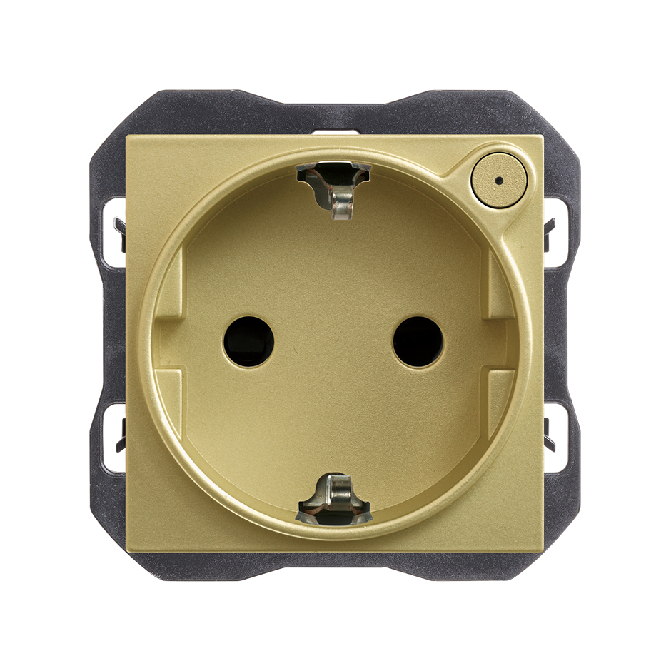 Prise schuko Simon iO 16A 230 V~ avec système de connexion à vis bronze ...