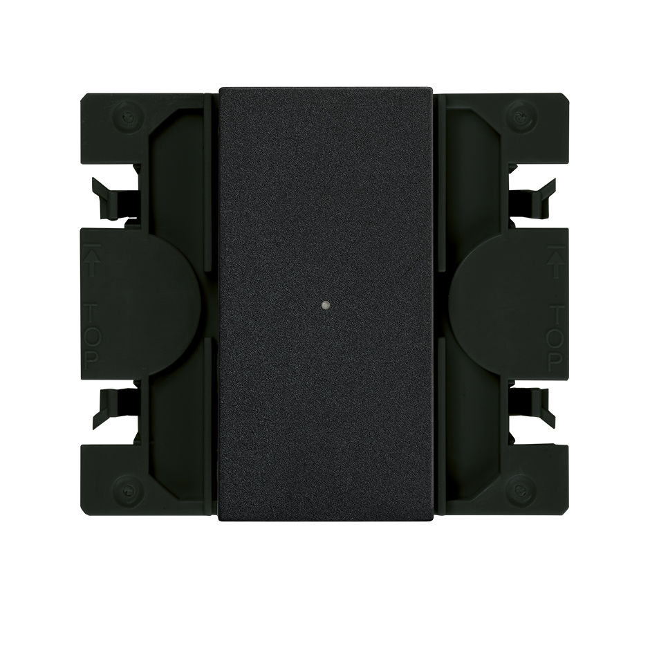 Interruptor eletrónico Simon iO de tecla estreita preto mate Simon 270 ...