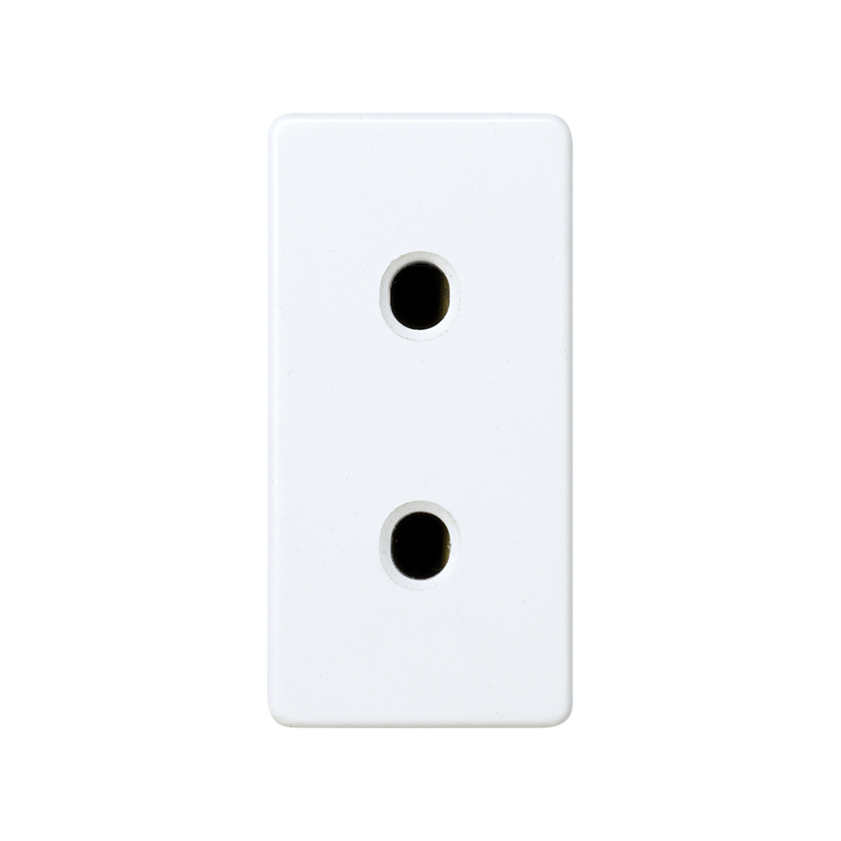 Two-pole socket outlet 16A 250V~ for half element with safety device ...