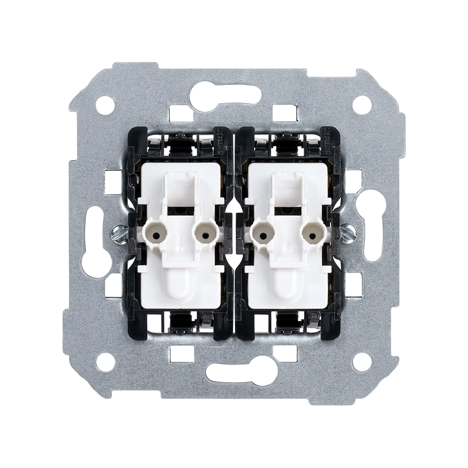 Set of 2 crossover switches 10 AX 250V~ with quick terminal connection ...