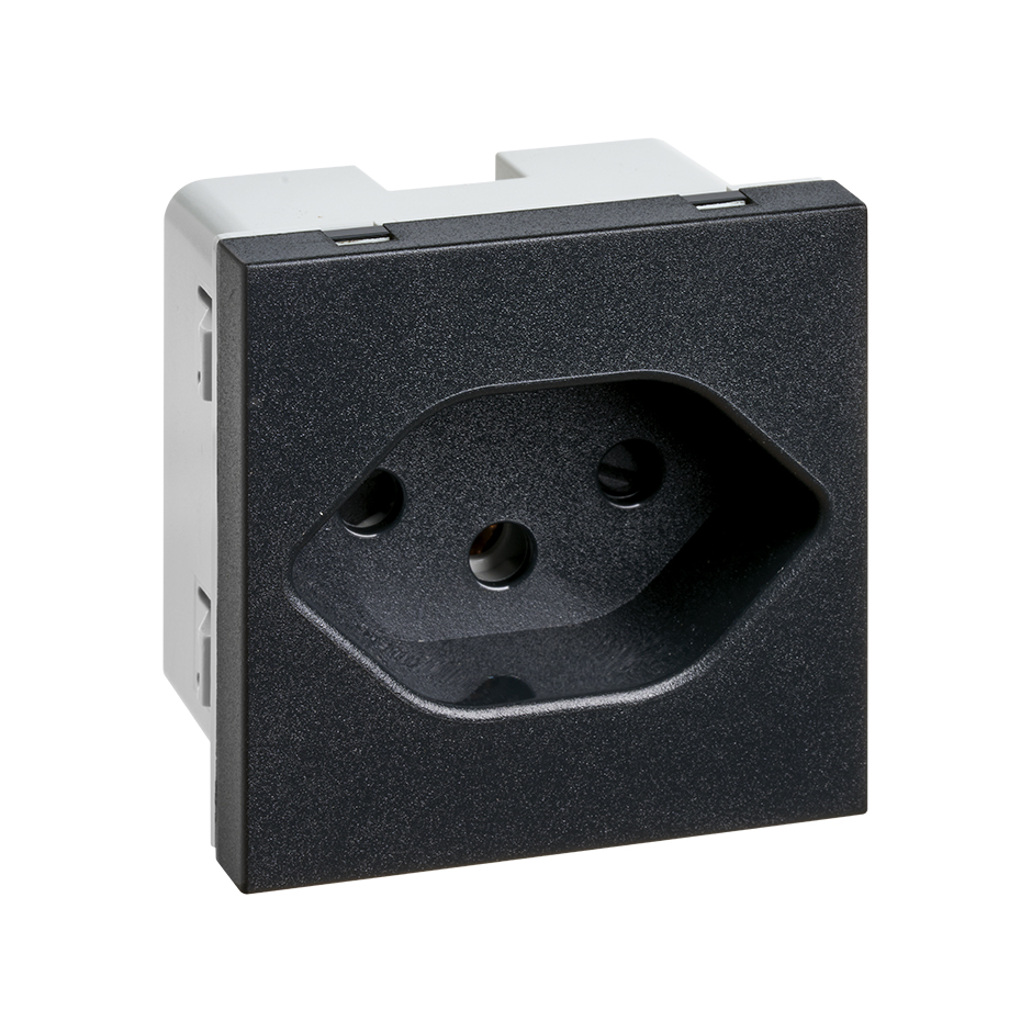 Swiss socket outlet 10A with screw terminal connection 2 elements ...