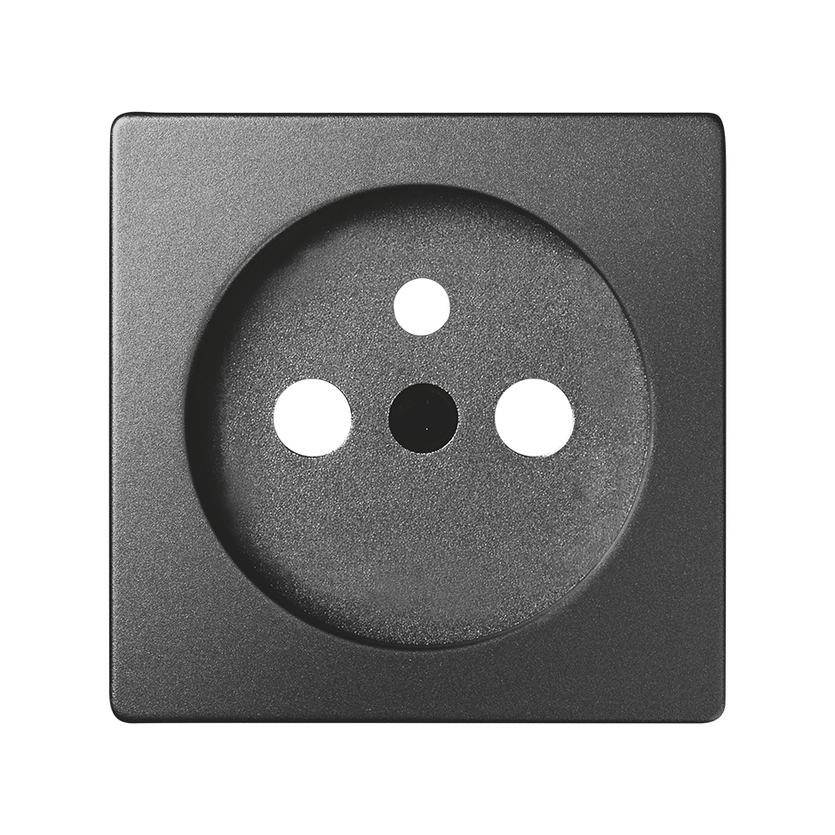 Cover with Safety Device for French Socket Base Titanium Simon 82 ...