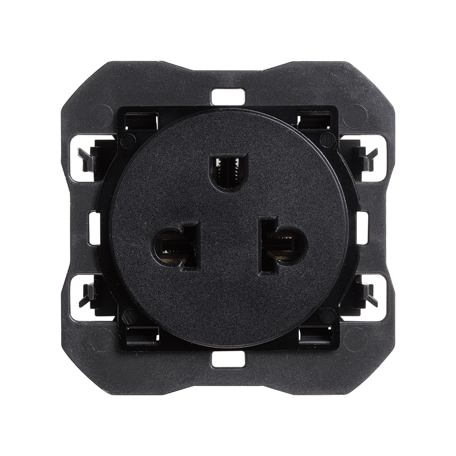 Prise euro-américaine 16A 127/250 V~ avec système de connexion à vis ...