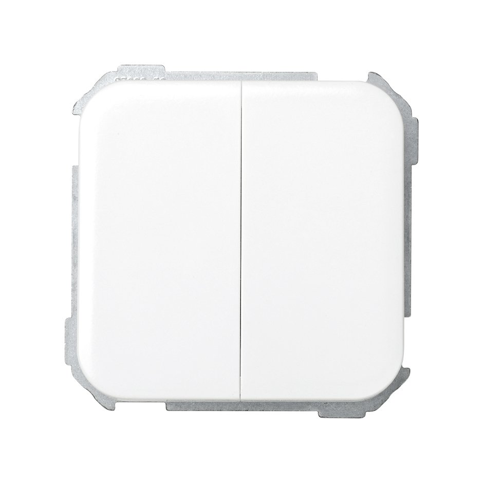 Set of 2 2-way switches 10AX 250V~ with fast terminal connection system ...