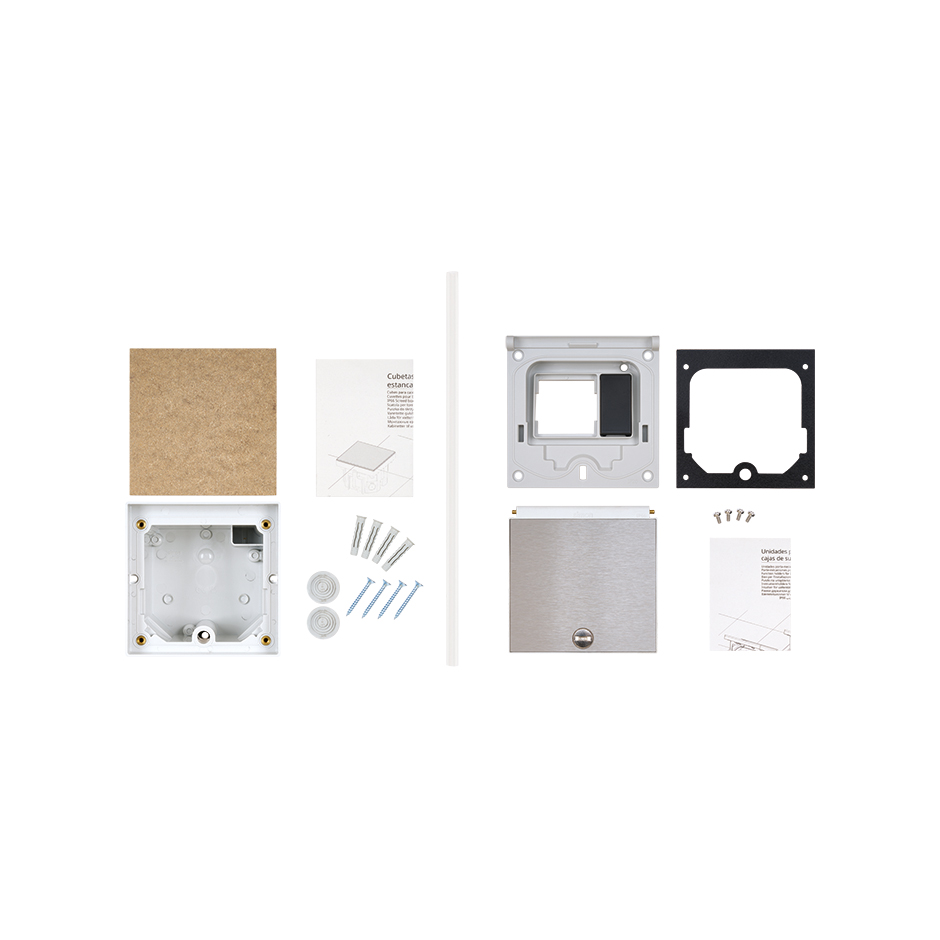 IP66 watertight concrete floor box empty kit for 1 Simon K45 mechanism ...