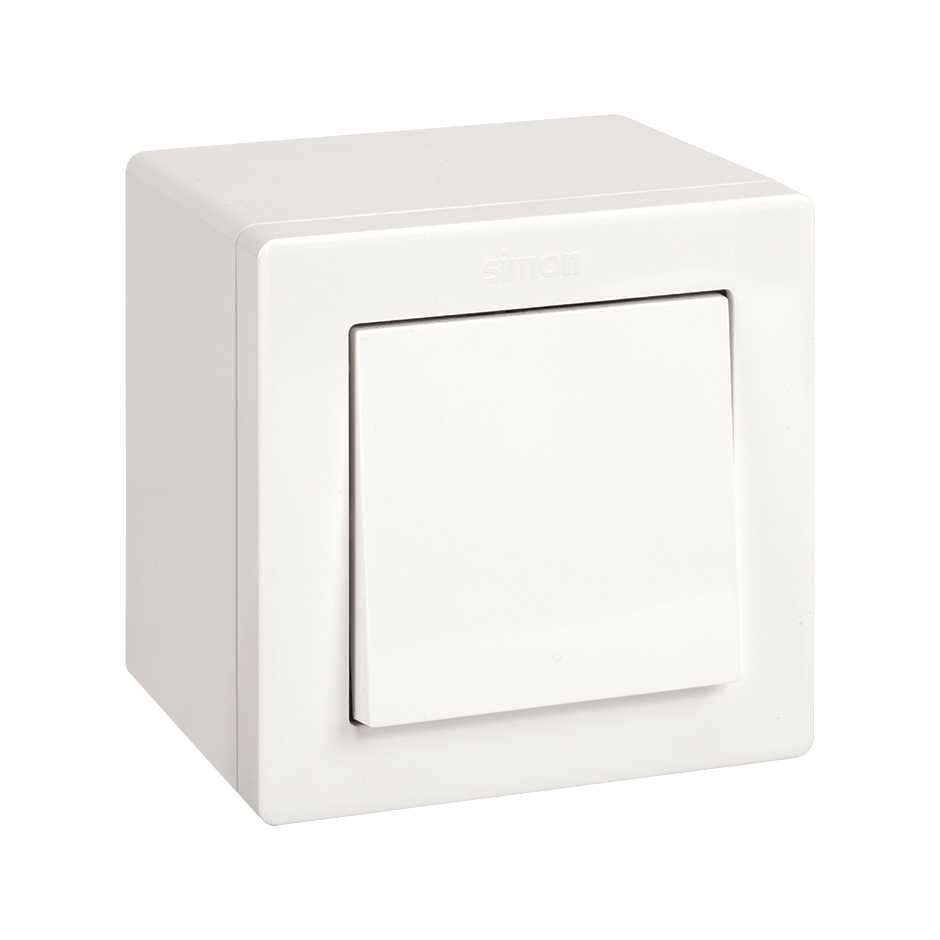 Compact Surface-mount Box 1 element matt white Simon 270 | SIMON