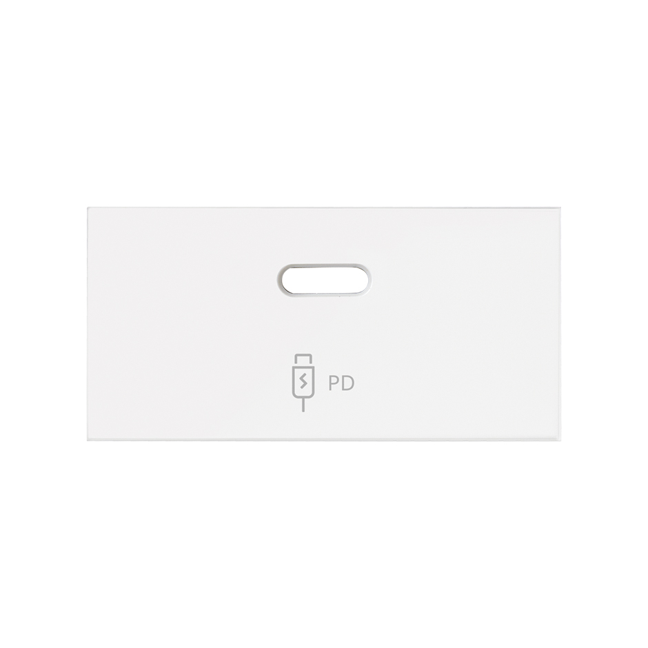 Cover for USB C charger matt white Simon 100 | SIMON
