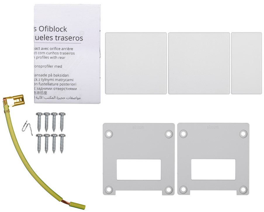Ofiblock Compact for 4 useful mechanisms with rear diecut in the ...