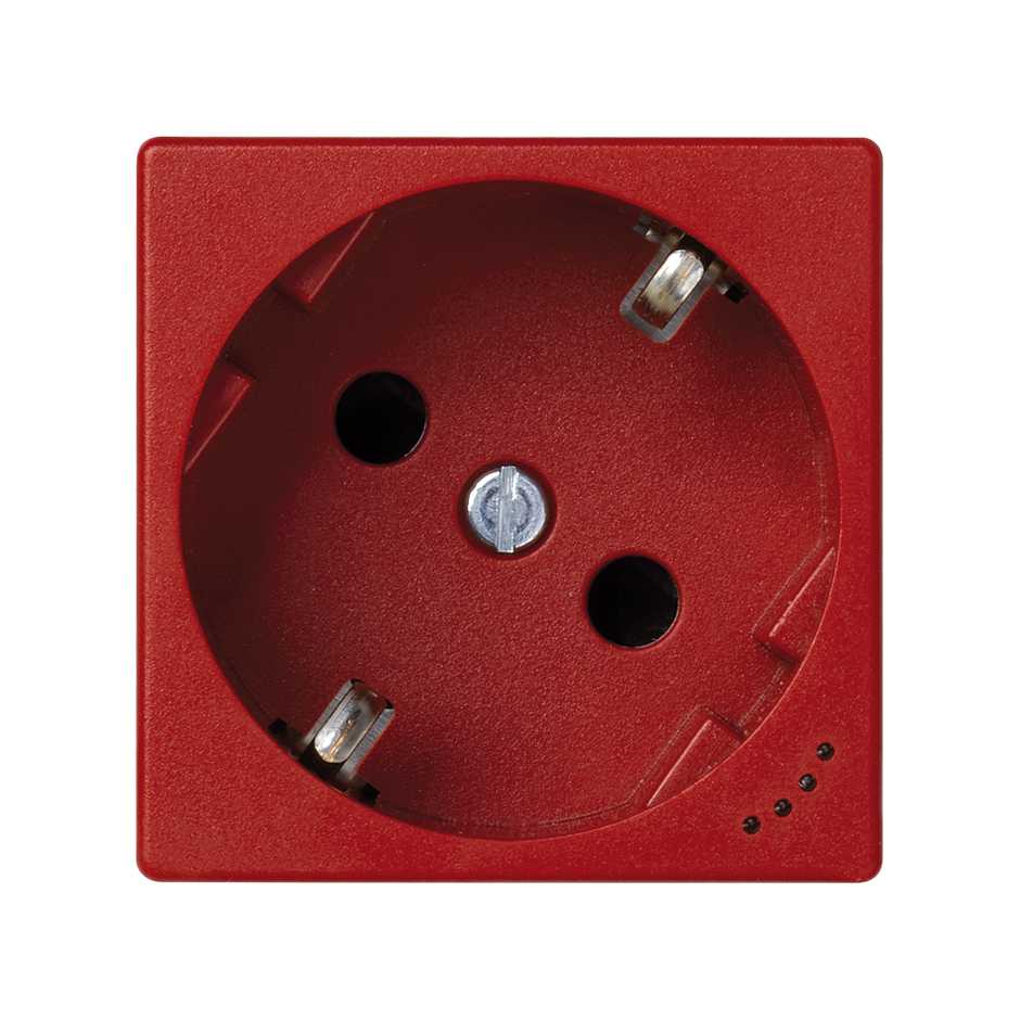 Schuko socket outlet 16A 250V~ with safety device, indicator light and ...