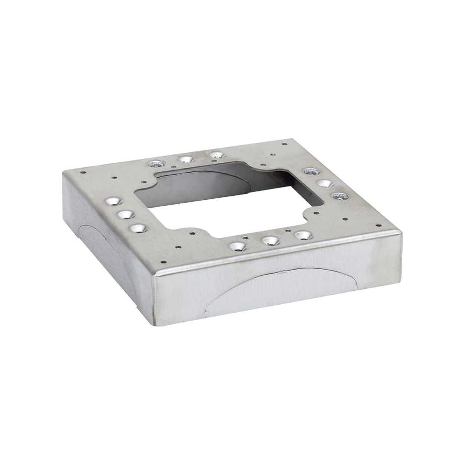 Floor trunking distribution baseboard with 4 pre-punched holes for ...