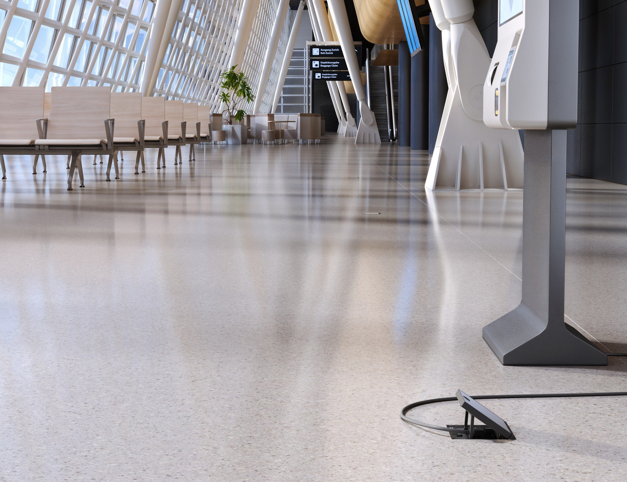 IP66 watertight concrete floor box empty kit for 1 Simon K45 mechanism ...