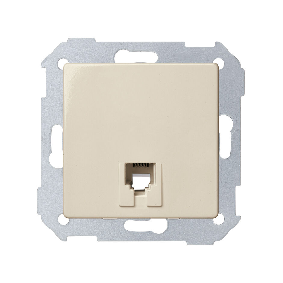 Telephone socket RJ12 with 6 pins ivory | SIMON
