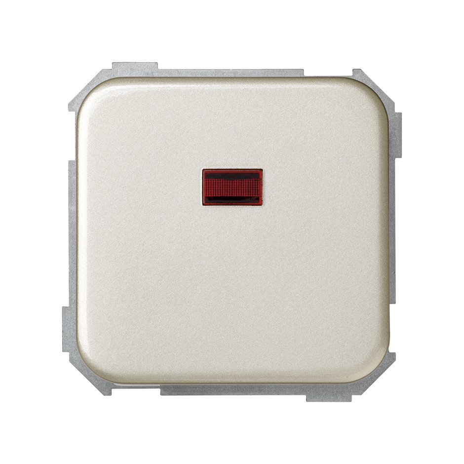 2-way switch 10AX 250V~ with built-in pilot light and fast terminal ...