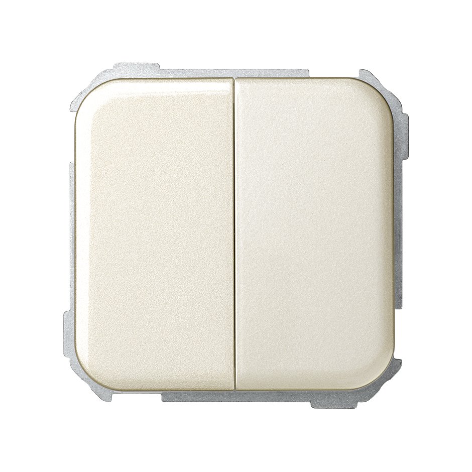 Set of 2 2-way switches 10AX 250V~ with fast terminal connection system ...