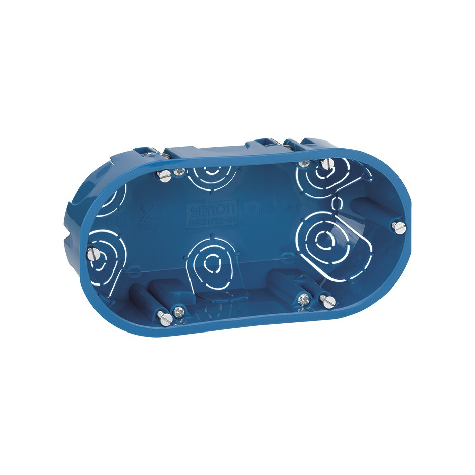 Flush-mount box for 2 elements for hollow partition wall | SIMON