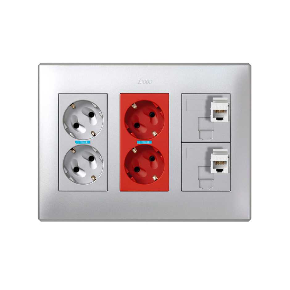 Surface mount/flush-mount wall box kit 3 double elements with 1 double ...