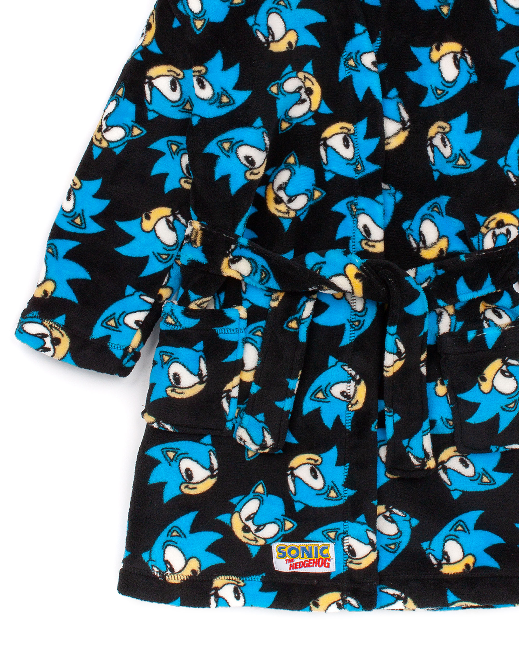 Sonic Shoes Sonic The Hedgehog Boys Robe - Character Hood Plush Fleece ...