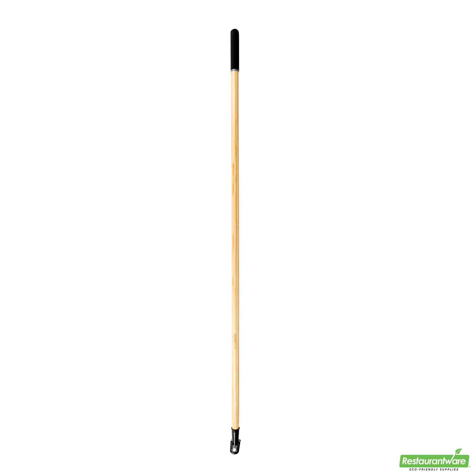 Clean Tek Professional Wood Bolt Tip Push Broom Handle - 60